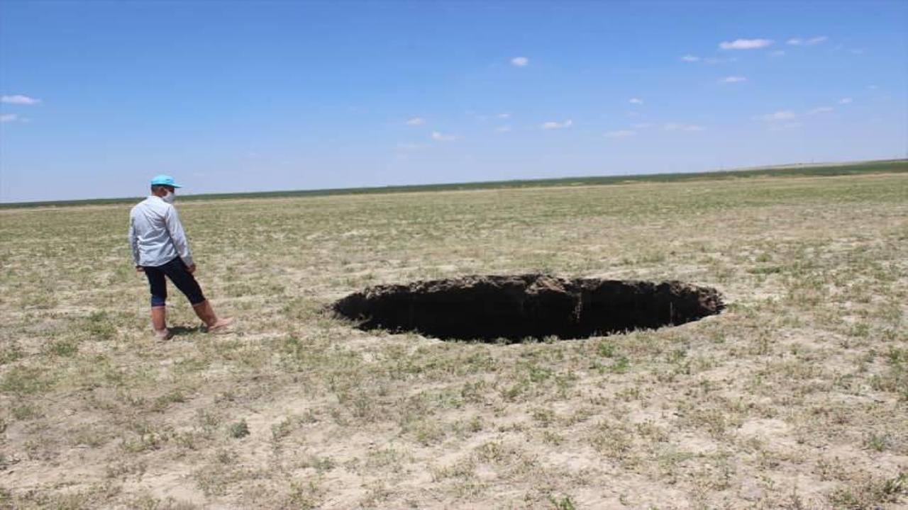 Konya'da 3 metre çapında 65 metre derinlikte yeni obruk oluştu - Resim 5