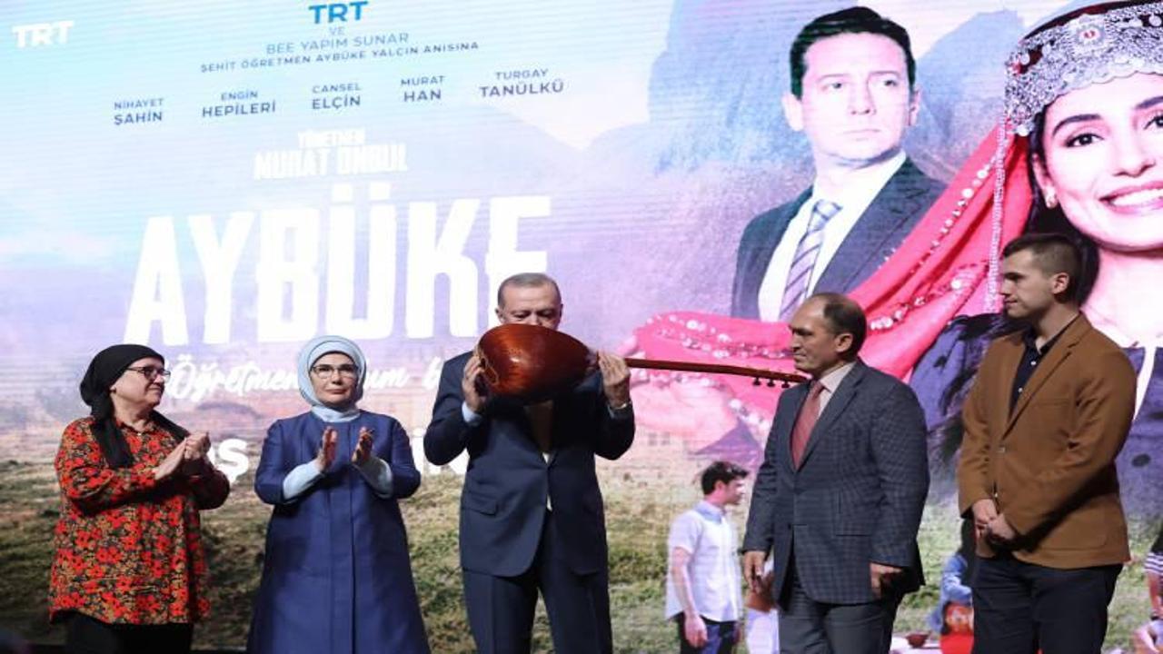 Cumhurbaşkanı Erdoğan 'Aybüke' filminin galasına katıldı