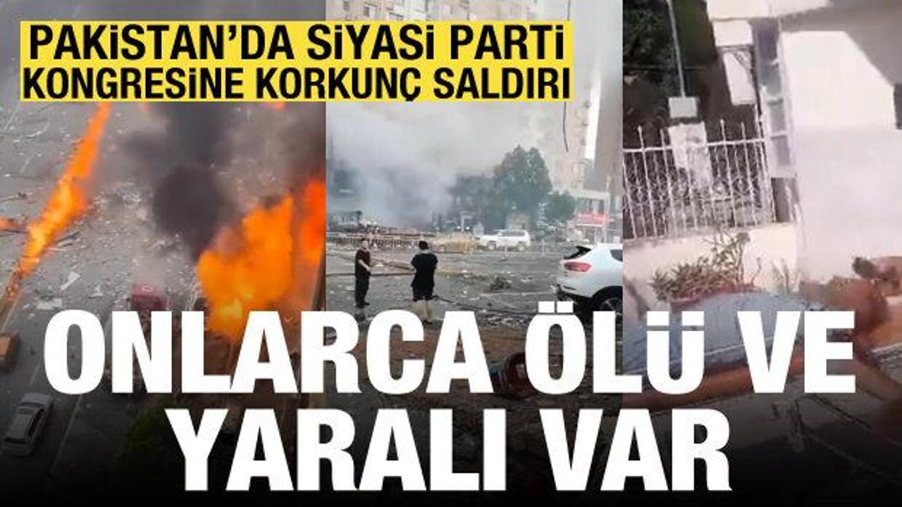 Pakistan'da siyasi parti kongresine saldırı: Onlarca ölü ve yaralı var - Haber 7 DÜNYA