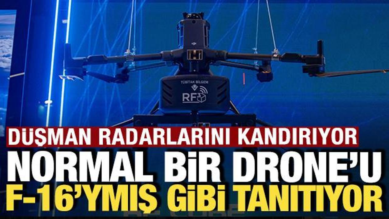Düşman radarlarını kandırıyor: Normal bir drone'u F-16 gibi gösteriyor ...