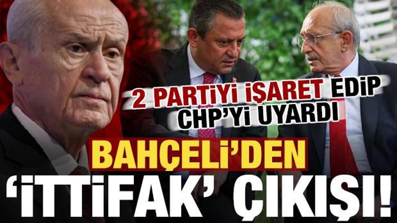 MHP Lideri Bahçeli'den 'ittifak' çıkışı! 2 partiyi işaret edip CHP'yi ...