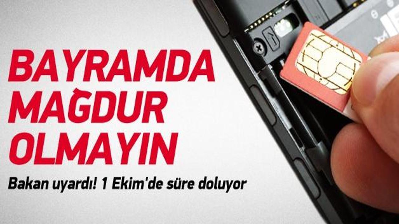 Sim kart uyarısı, süre 1 Ekim'de doluyor - Haber 7 GÜNCEL Sim kart uyarısı, süre 1 Ekim'de doluyor - Haber 7 GÜNCEL