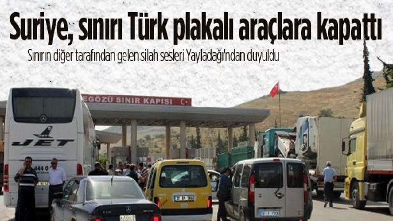 Suriye, sınırı Türk plakalı araçlara kapattı - Haber 7 DÜNYA