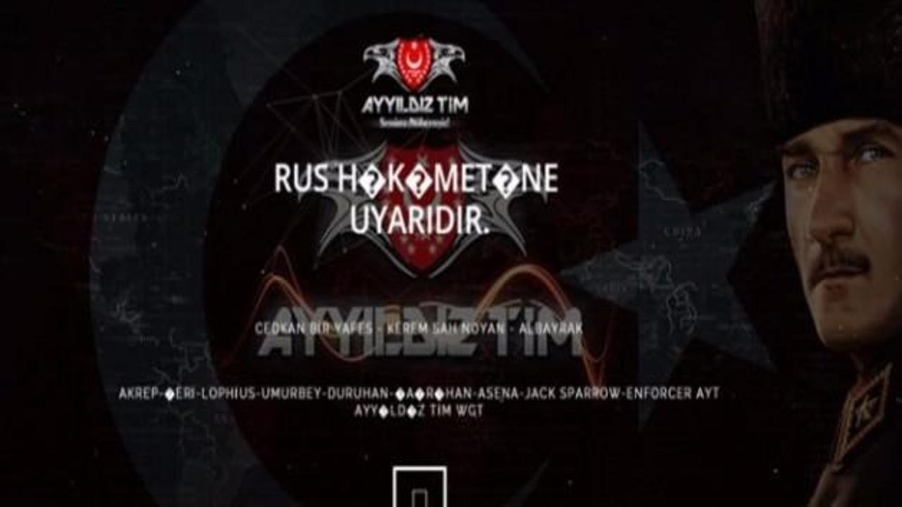 Ayyıldız Tim Rus sitelerini hackledi - Haber 7 TEKNOLOJİ