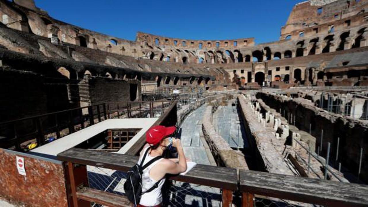Roma'nın simgesi Kolezyum 84 gün sonra ziyaretçilere açıldı - Haber 7 DÜNYA