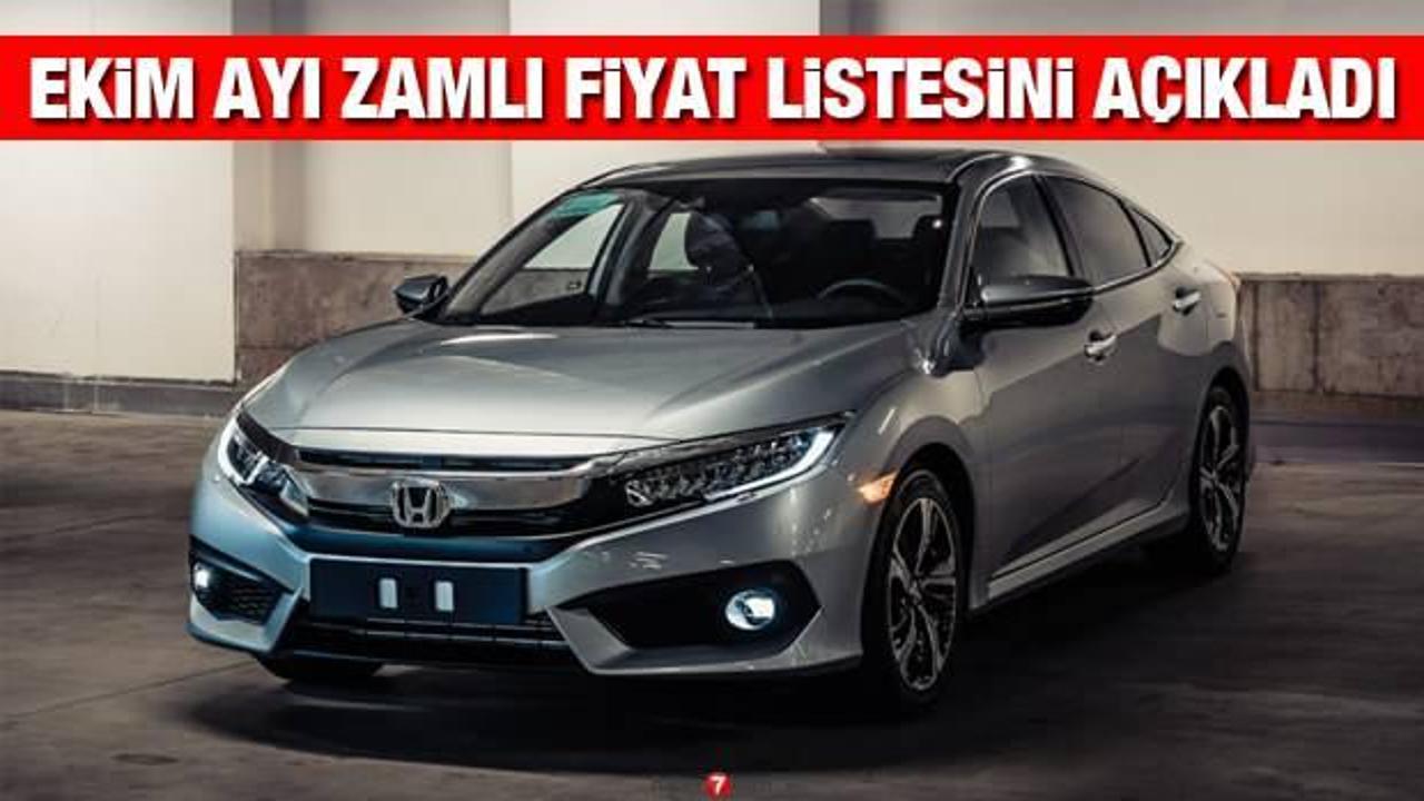 Honda sıfır araç modelleri zamlı fiyat listesi İşte HR-V, CR-V,Civic ve ...