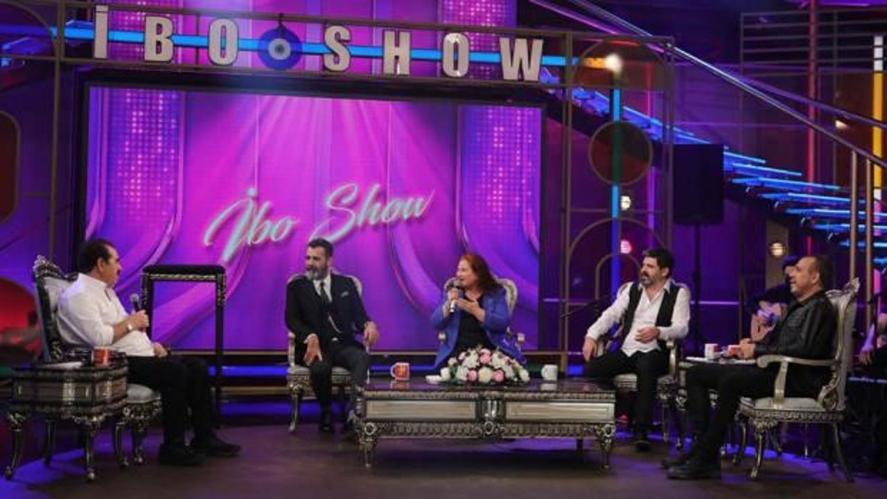 İbo Şov'a katılan Sabahat Akkiraz, Hüseyin Turan ve Haluk Levent ...