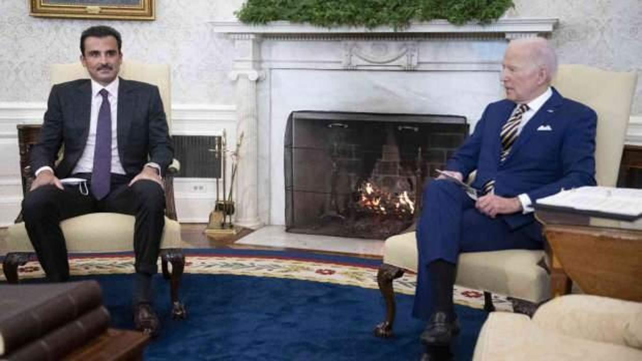 Biden ve Katar Emiri Al Sani Beyaz Saray'da görüştü - Haber 7 DÜNYA