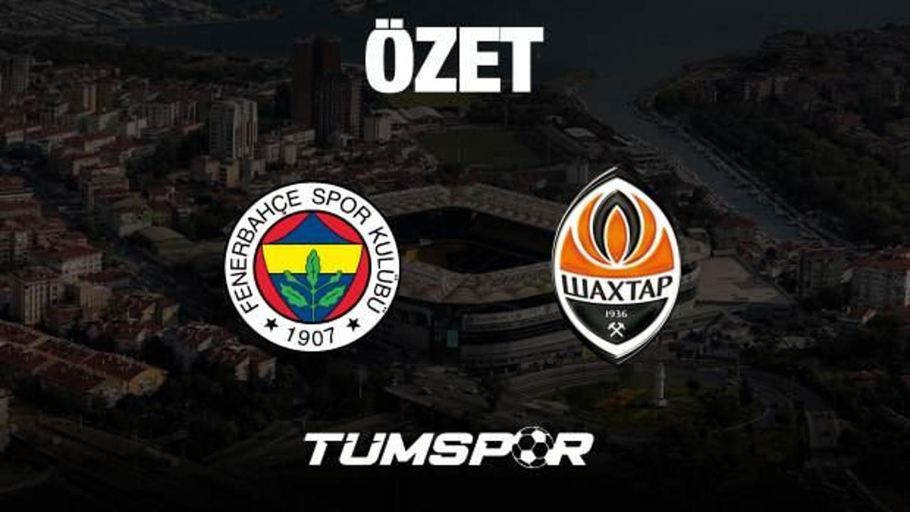 MAÇ ÖZETİ İZLE | Fenerbahçe 1-0 Shakhtar Donetsk (Goller, Arda Güler ...