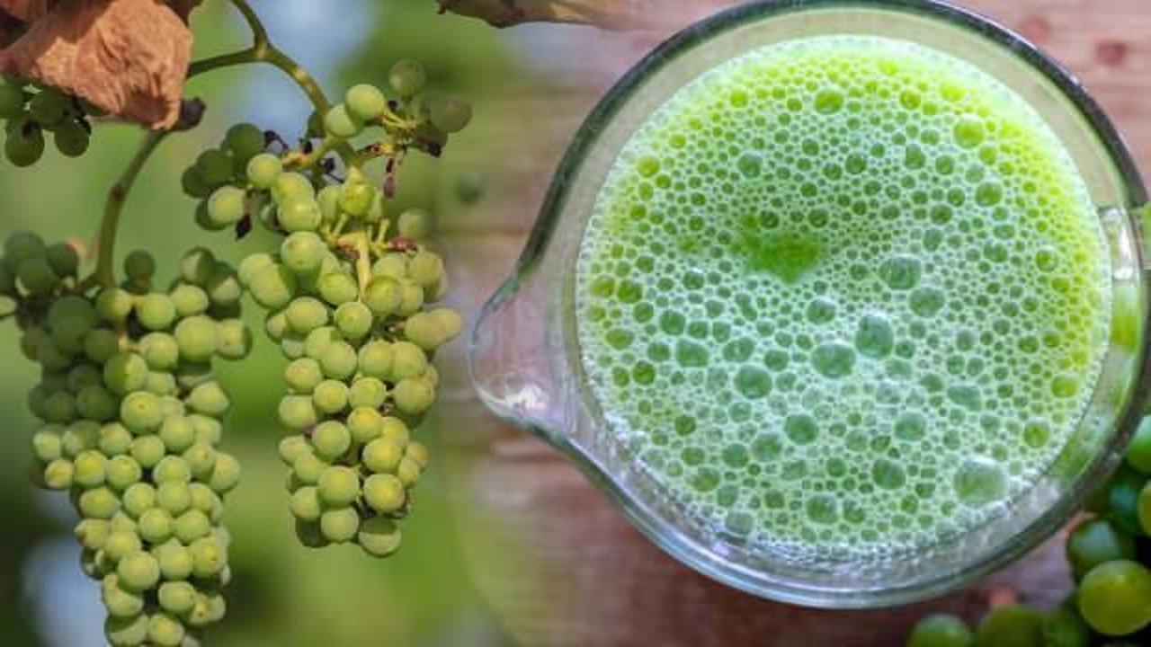 Koruk suyu faydaları nelerdir? Koruk suyu ile yapılan yemekler ...