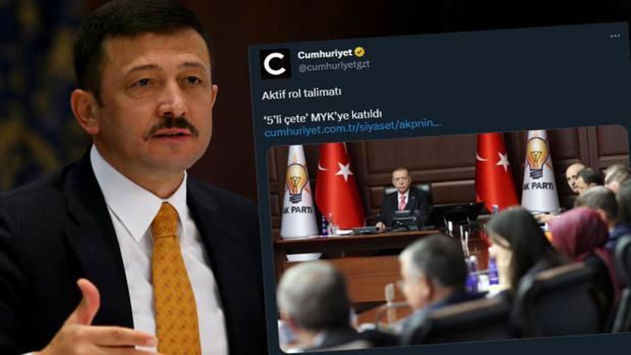 AK Parti'den Cumhuriyet'in "5’li çete MYK’ye katıldı" haberine sert ...