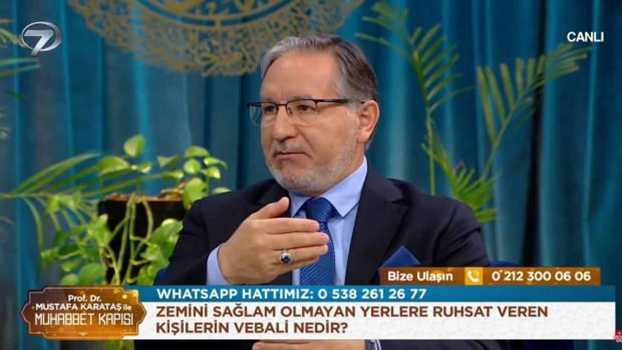 Sağlam olmayan binaya ruhsat vermenin vebali nedir? Karataş Hoca canlı ...