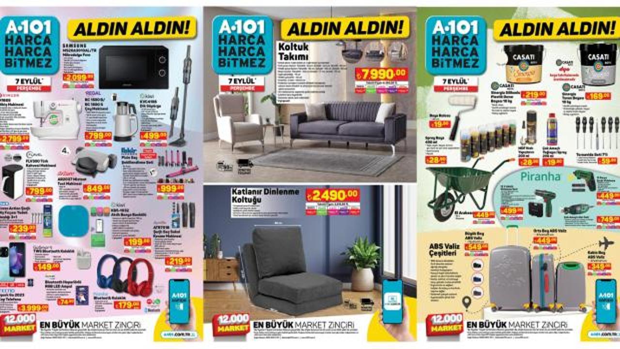 A101 7 Eylül 2023 aktüel kataloğu! Bugün A101'de hangi ürünler ...
