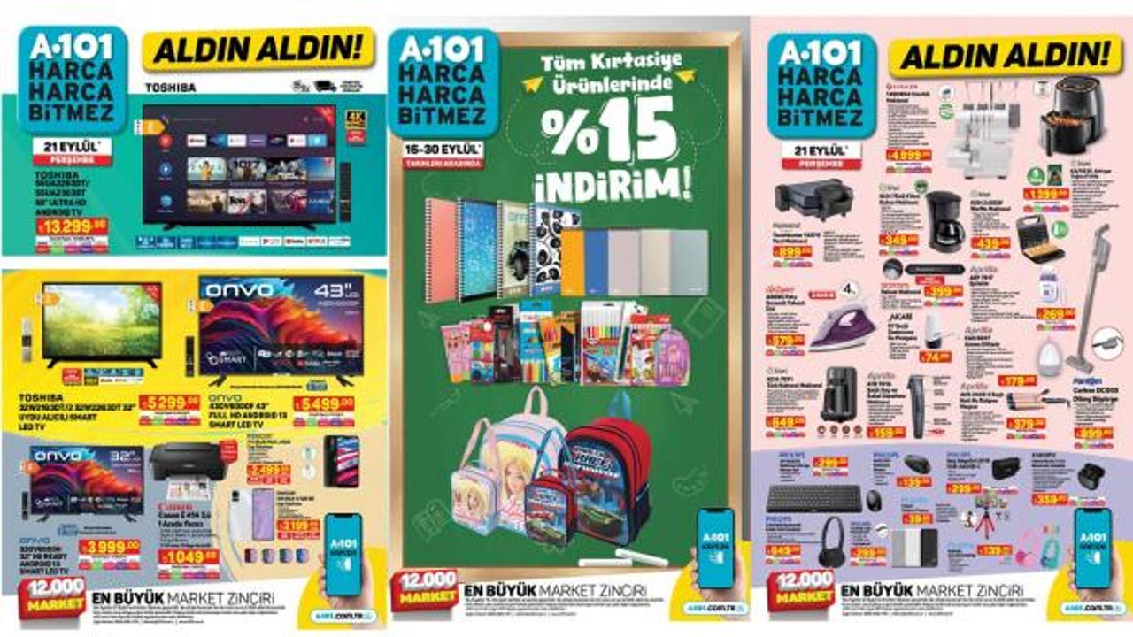 Bugün A101'de neler var? A101 21 Eylül 2023 aktüel kataloğu - Haber 7 ...