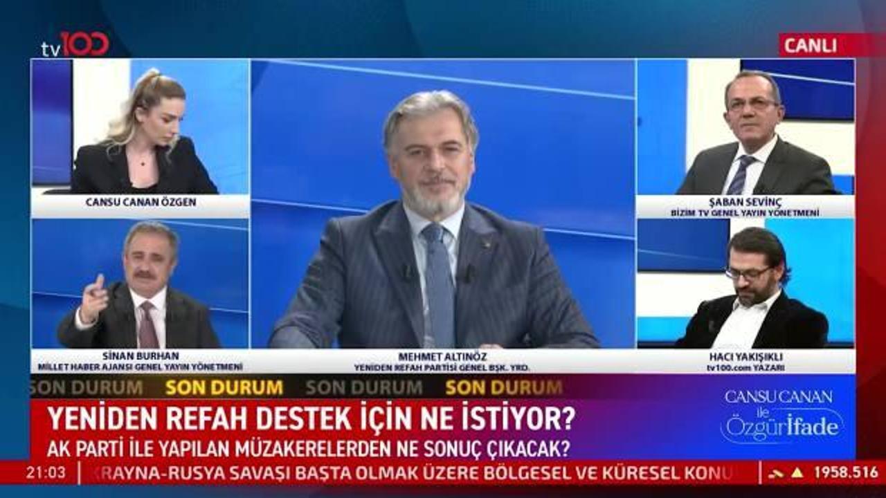 Gazeteciler Sinan Burhan ve Şaban Sevinç arasında İstanbul adayı ...