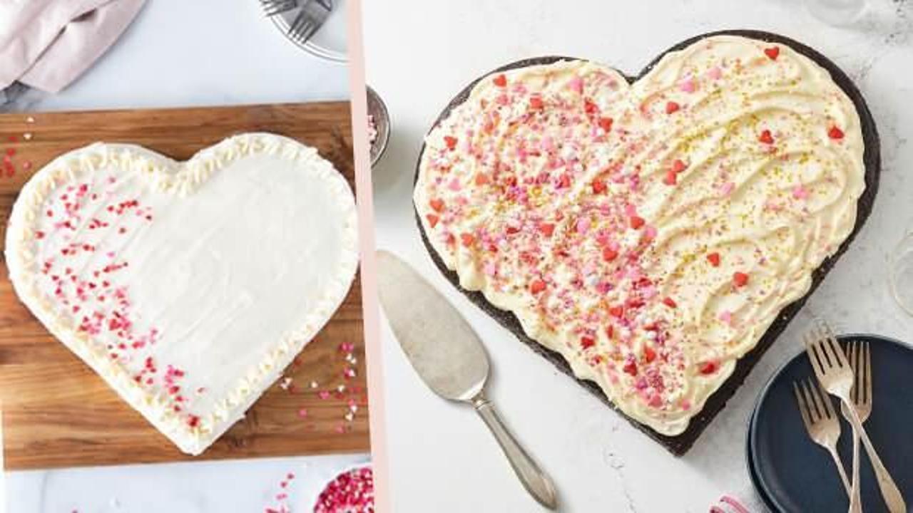En iyi kalp şeklinde pasta tarifi, nasıl yapılır? En basit ve kolay ...