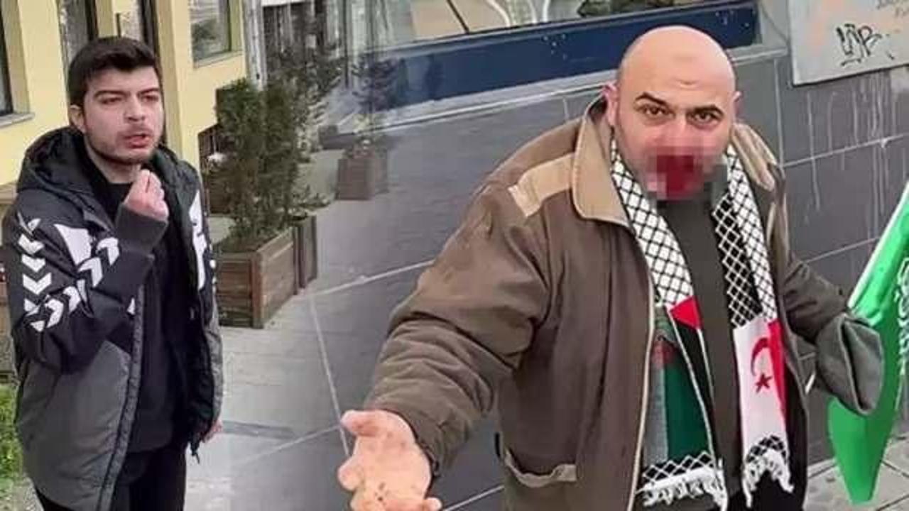 'Kelime-i Tevhid' bayrağı taşıyan kişiye yumruk atmıştı! İşte istenen ...