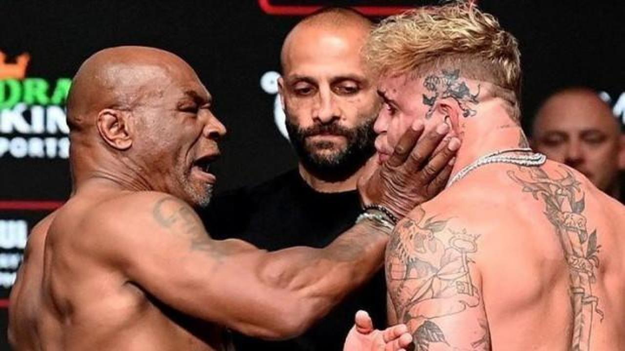Herkesin beklediği maç öncesi Mike Tyson'dan Jake Paul'a tokat! - Tüm ...