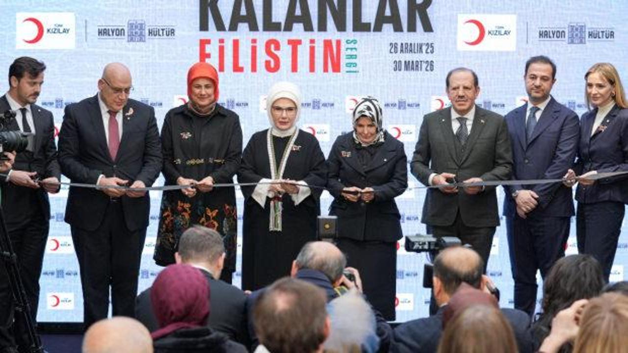 Emine Erdoğan: Filistin'de tek bir çiçek bile solsa mutlaka sanata konu ...