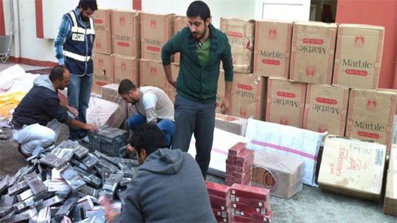 Bulgur çuvallarının altından sigara çıktı - Haber 7 Polisiye vakalar