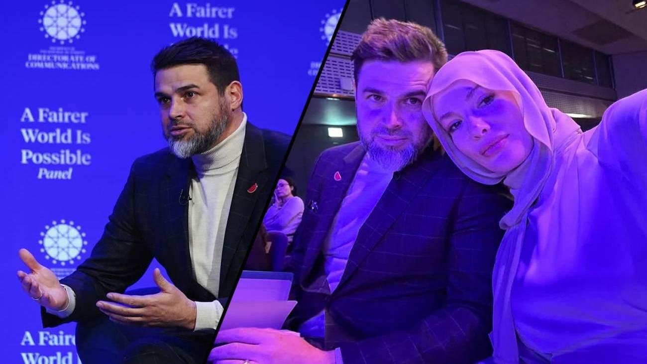 Gamze Özçelik'in eşi Reshad Strik'in takdir alan konuşması ...