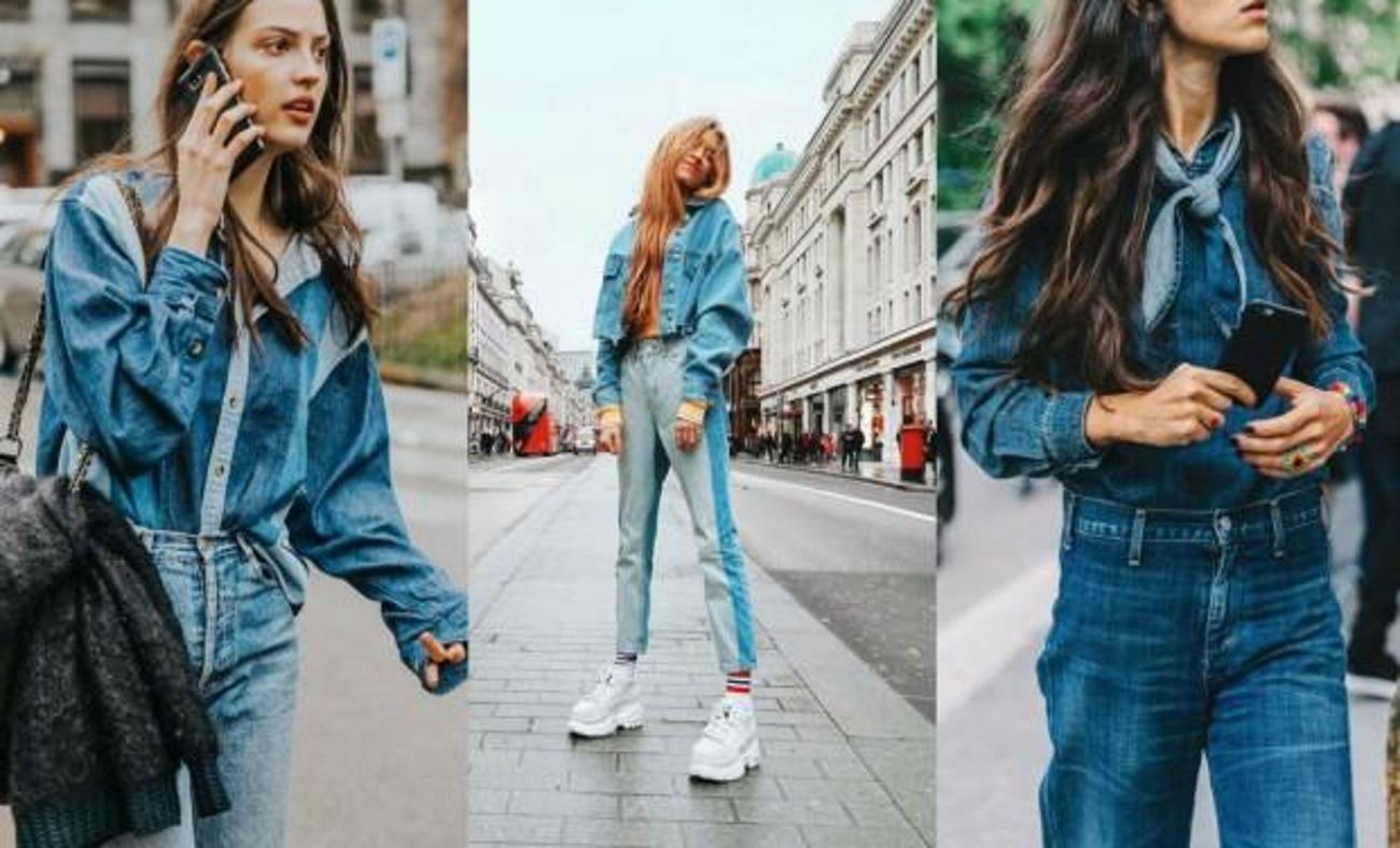 Sokak modasında yeni trend: Baştan aşağı denim - Moda Haberleri
