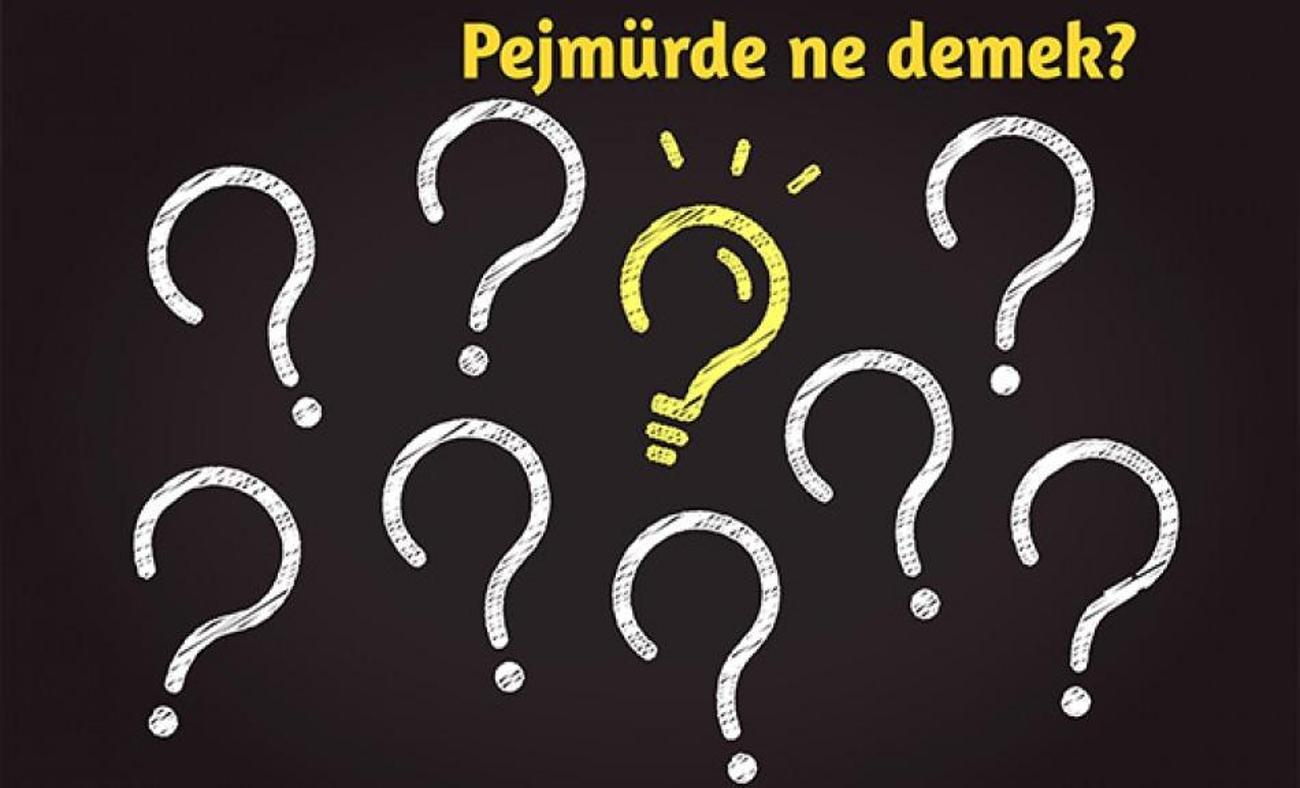 Pejmürde ne demek, ne anlama geliyor? Tdk'ya göre pejmürde kelimesini ...