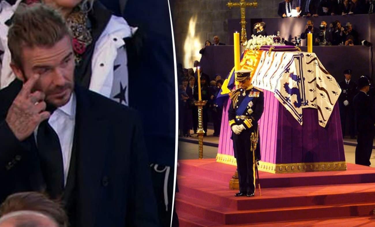 David Beckham Kraliçe Elizabeth'in naaşı için ağaç oldu! 12 saat ...