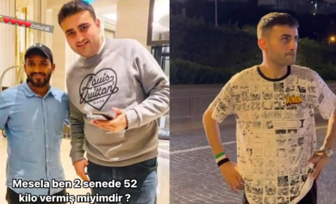CZN Burak bir deri bir kemik kaldı! 52 kilo veren fenomenin son hali ...